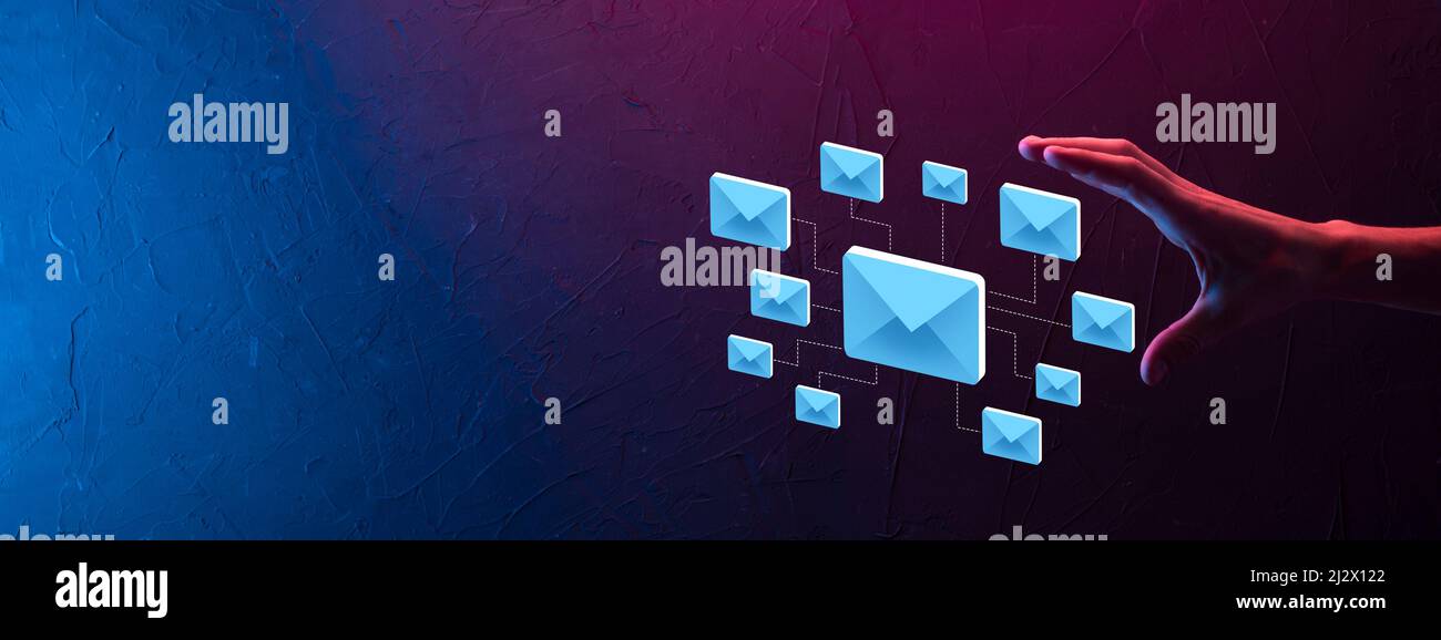 Email and user icon,sign,symbol marketing or newsletter concept ...