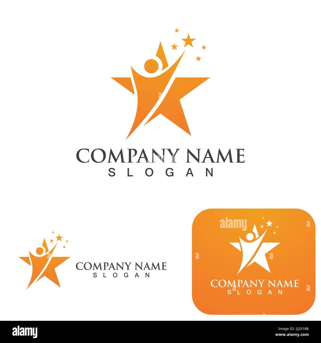 People success Star icon Template vector illustration design Stock ...