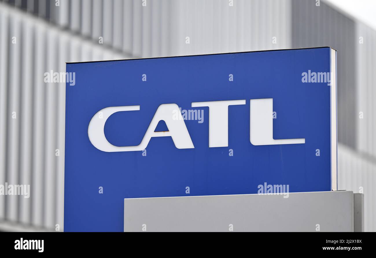 Arnstadt, Germany. 04th Apr, 2022. The company name is on a ...