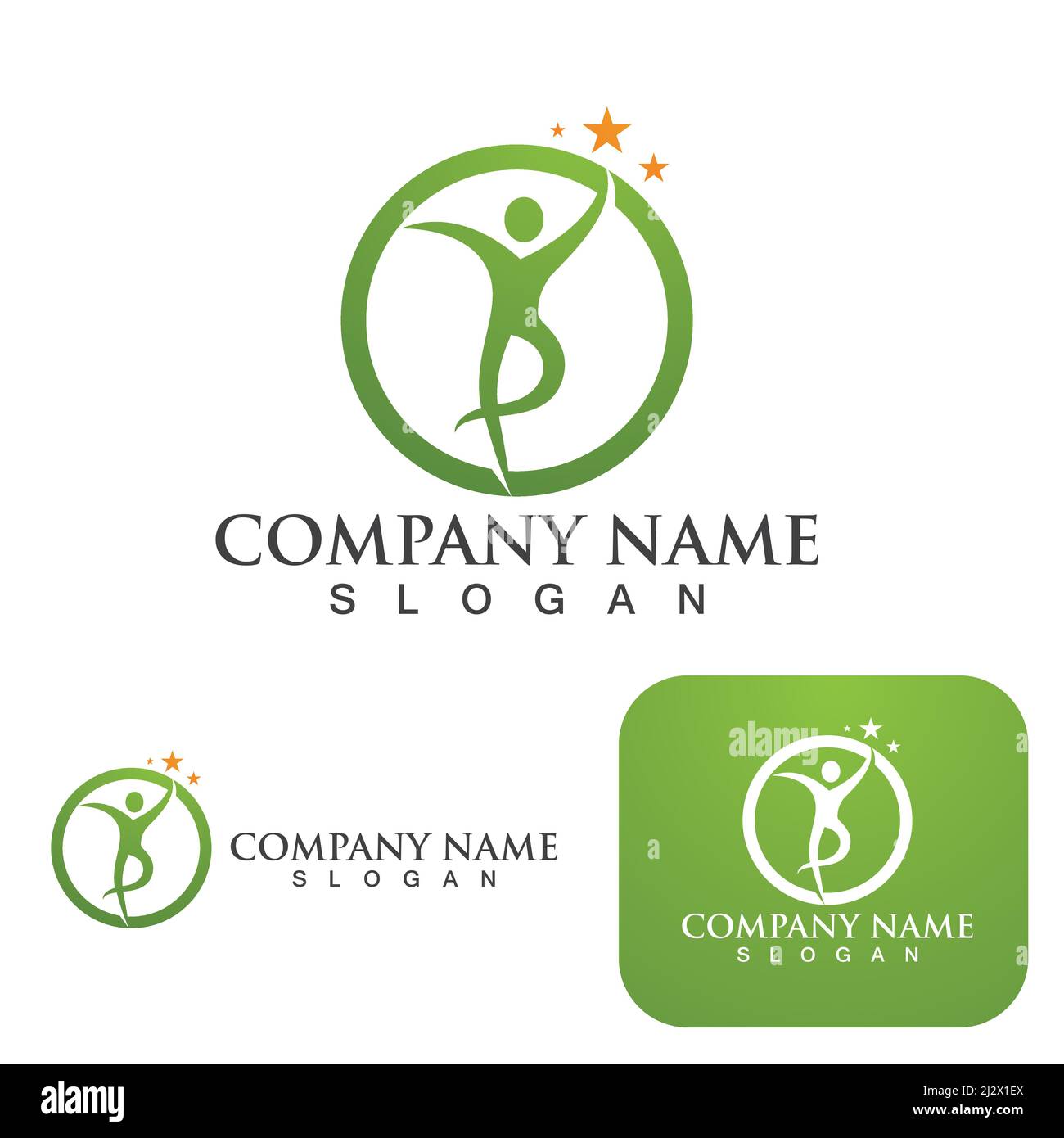 Health life people logo sign illustration vector design Stock Vector ...