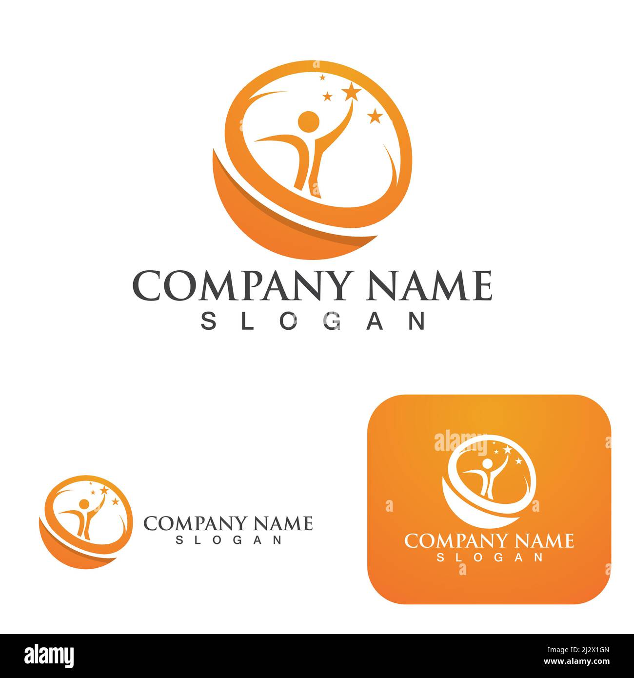 Health life people logo sign illustration vector design Stock Vector ...