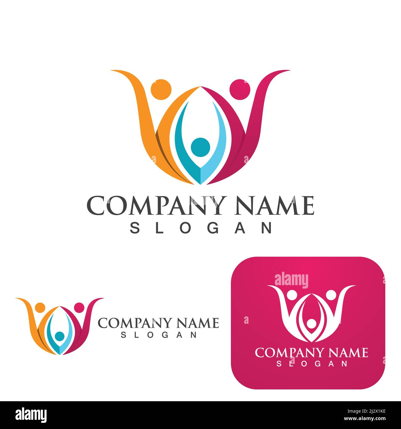 Family care logo and symbol Stock Vector Image & Art - Alamy