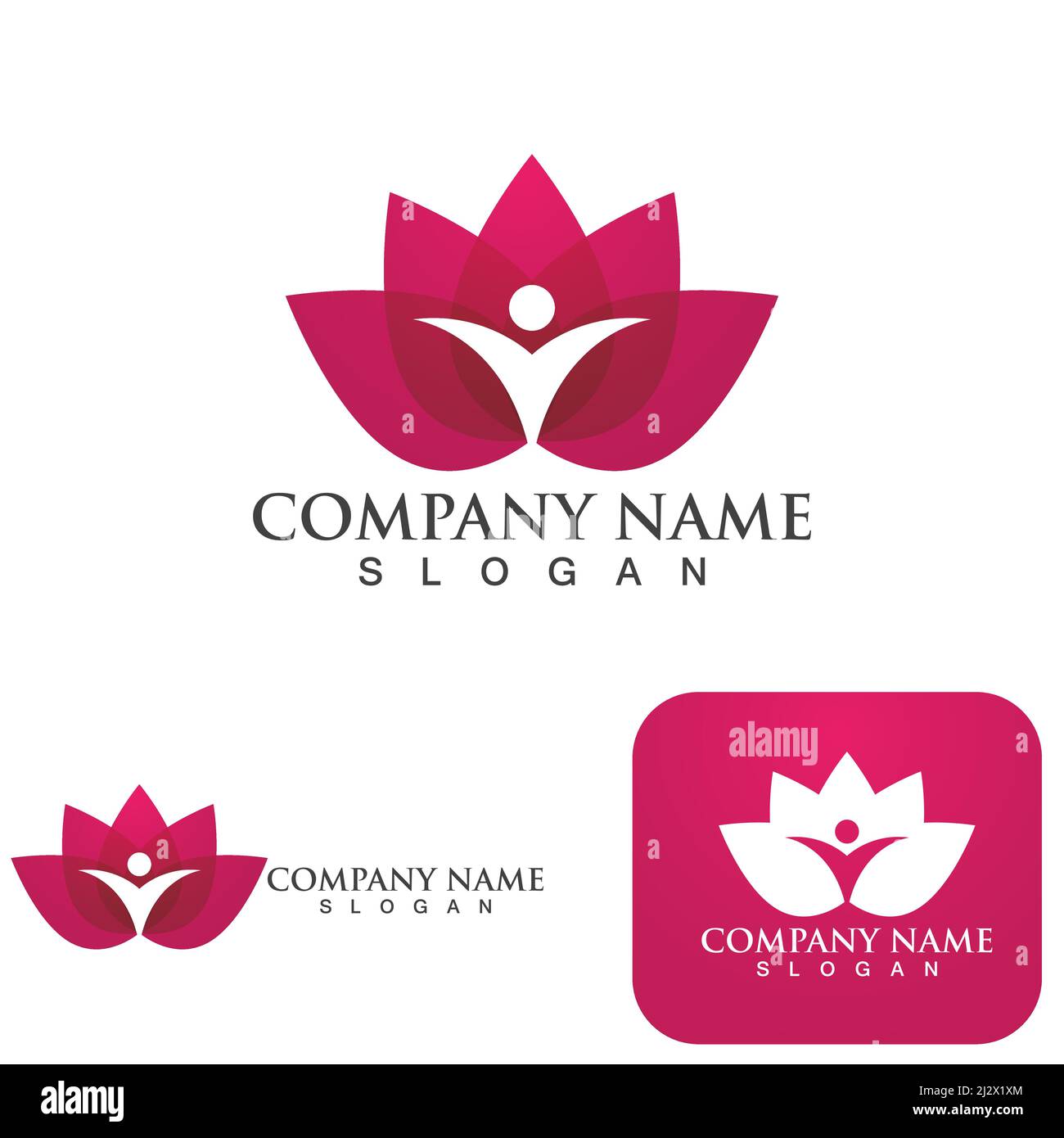 Lotus flower logo nature vector element Stock Vector Image & Art - Alamy