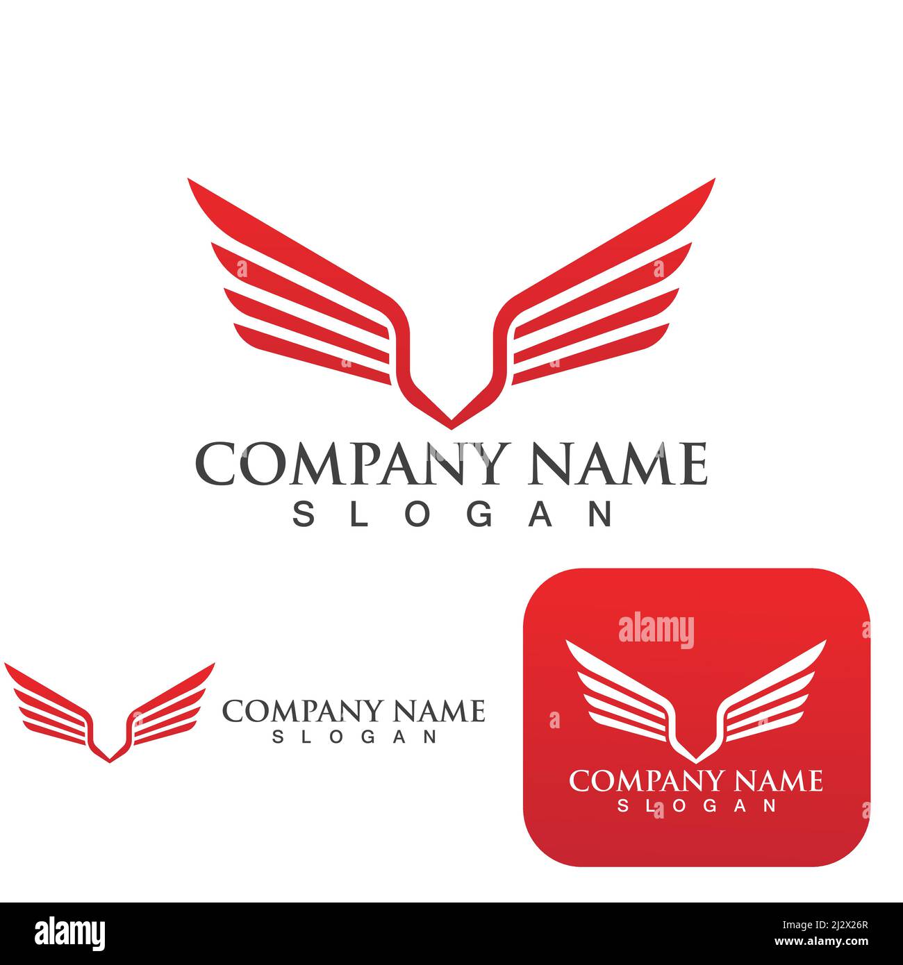 Wing falcon bird Logo Template vector Stock Vector Image & Art - Alamy