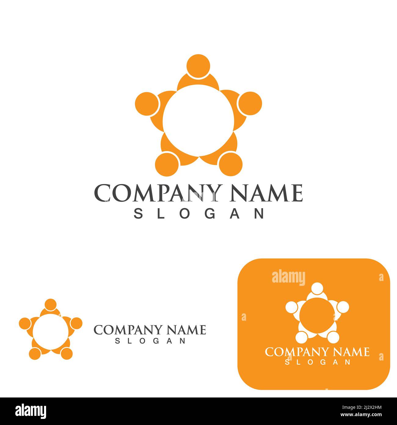 Community group logo, network and social icon vector Stock Vector Image ...