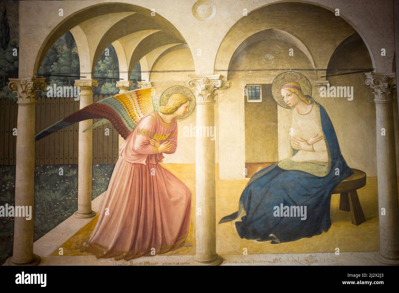 Annunciation by Fra Angelico San Marco Museum Florence Italy Stock Photo - Alamy