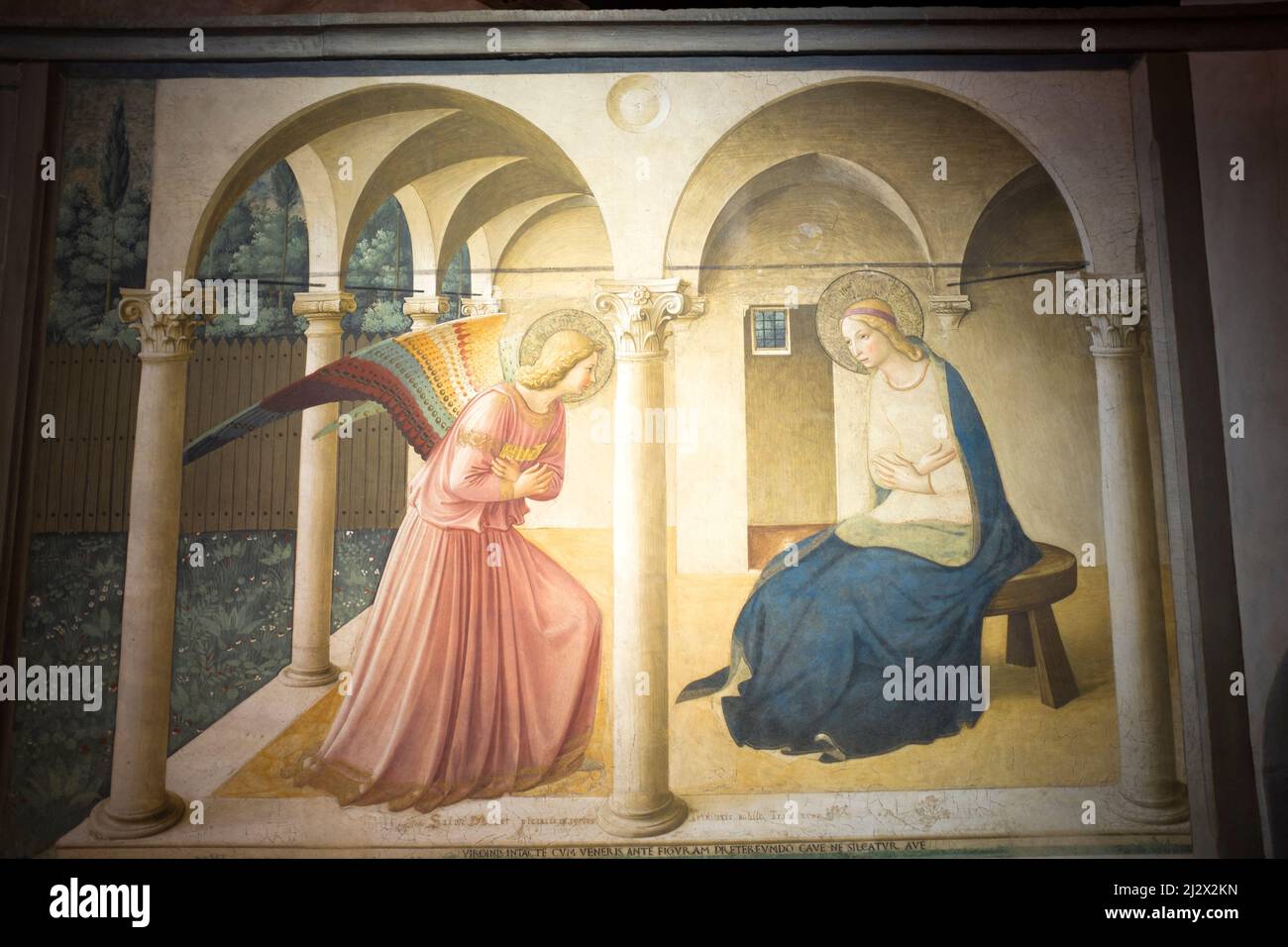Annunciation by Fra Angelico San Marco Museum Florence Italy Stock Photo - Alamy
