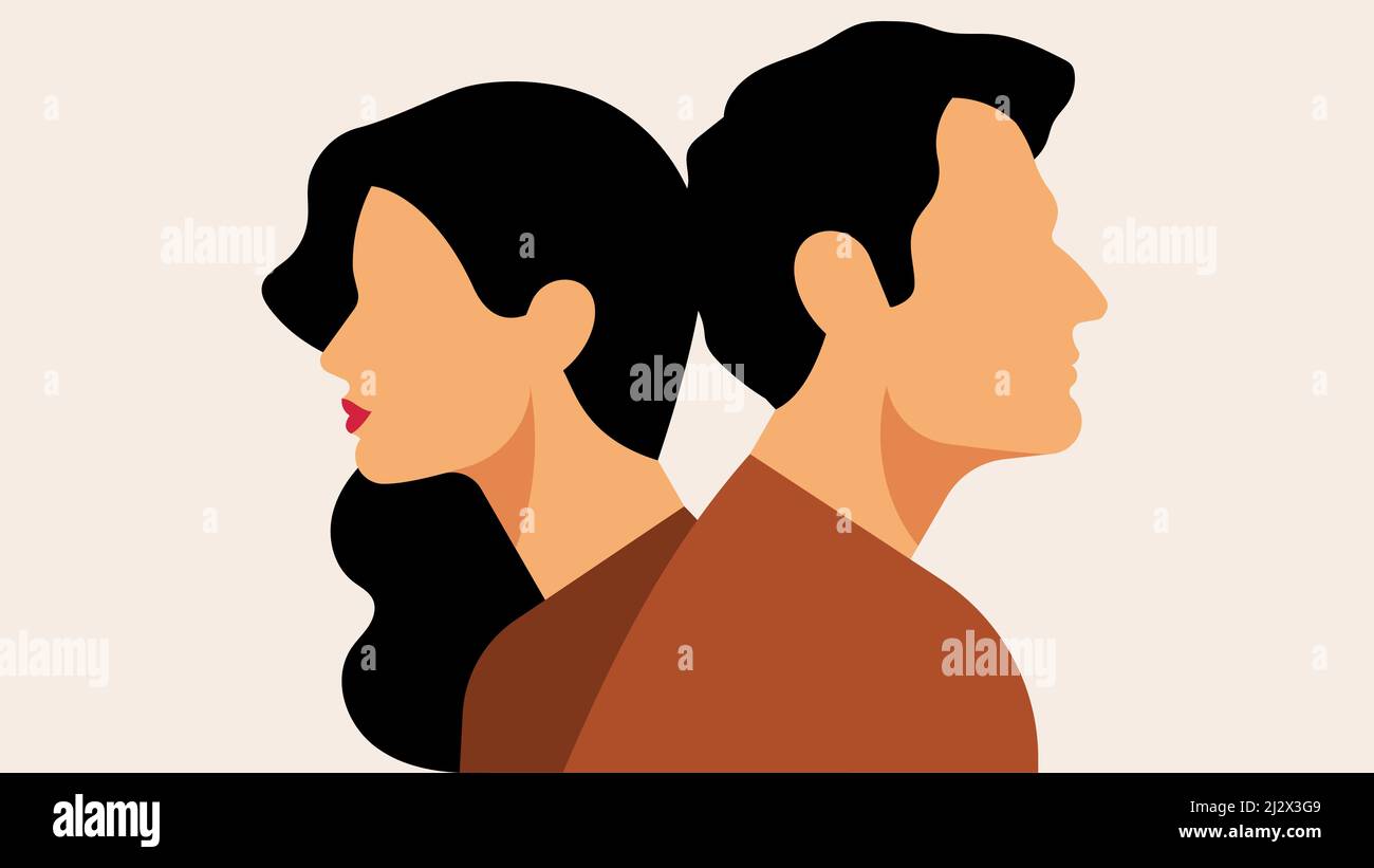 Man turned away Stock Vector Images - Alamy