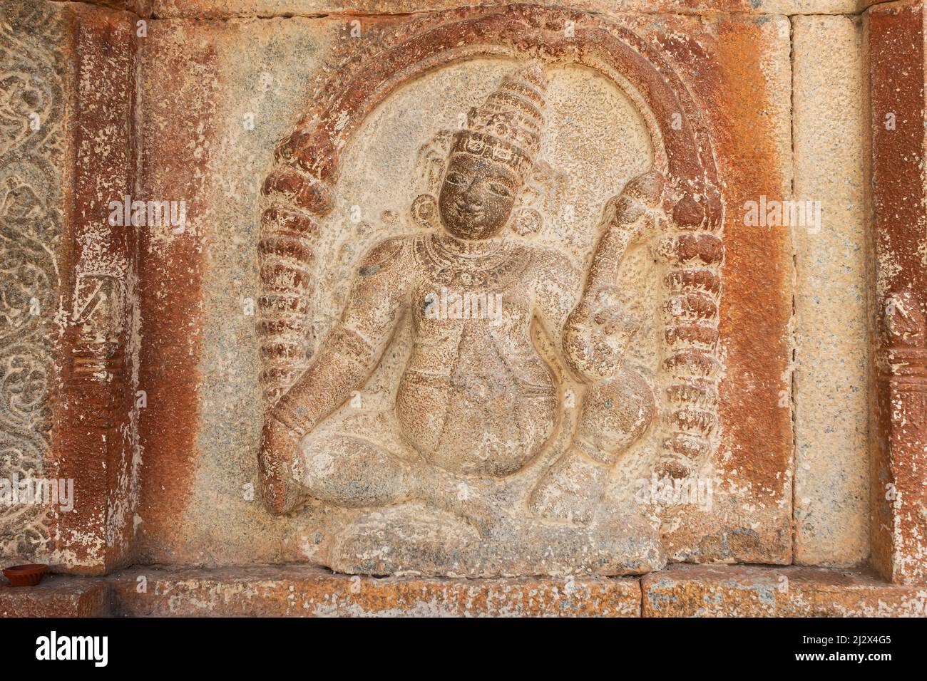 Sculpture of Kuber on Lord Shiva Temple, Lakshmanlingeshwara Temple ...