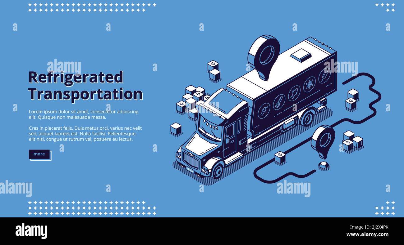 Refrigerated lorry Stock Vector Images - Alamy