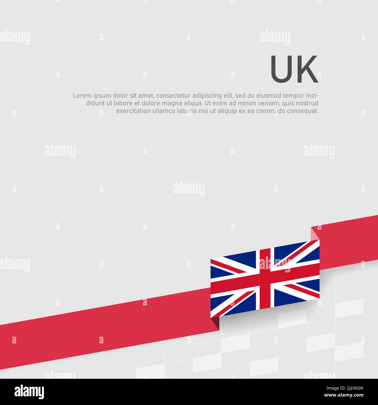 Great Britain flag background. Ribbon colors of the flag of great ...