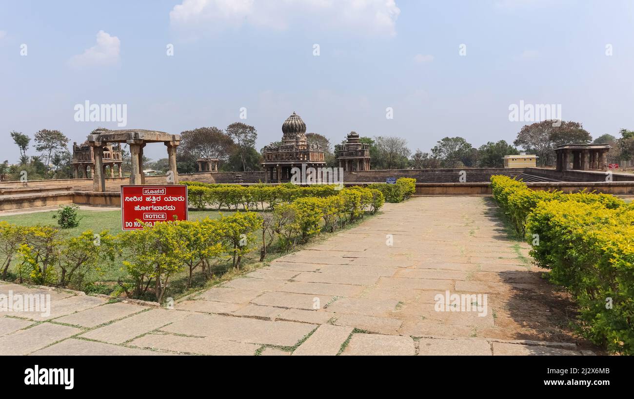Rear View of Architecture, Santhebennur Pushkarini, Devangere ...