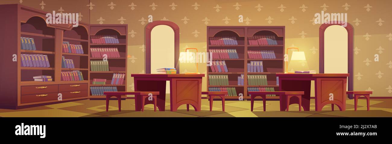 Cozy Library Wallpaper