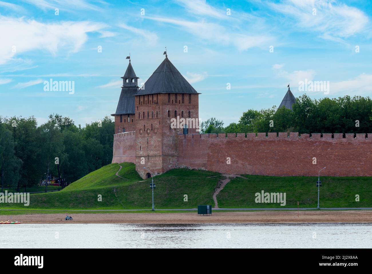 Medieval fortress walls novgorod kremlin hi-res stock photography and ...