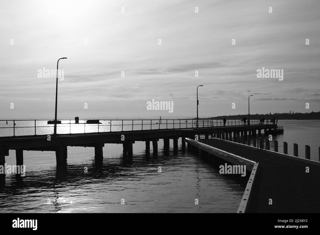 A pier in Half Moon Bay, Melbourne, Australia Stock Photo - Alamy