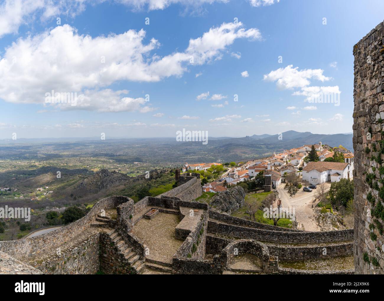 Santa Maria de Marvao, Portugal - 30 March, 2022: the historic town of ...