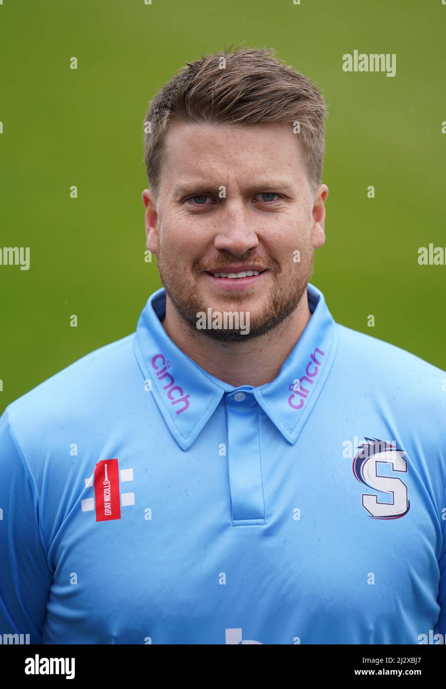 Northamptonshire's Josh Cobb during a photocall at The County Ground, Northampton. Picture date ...
