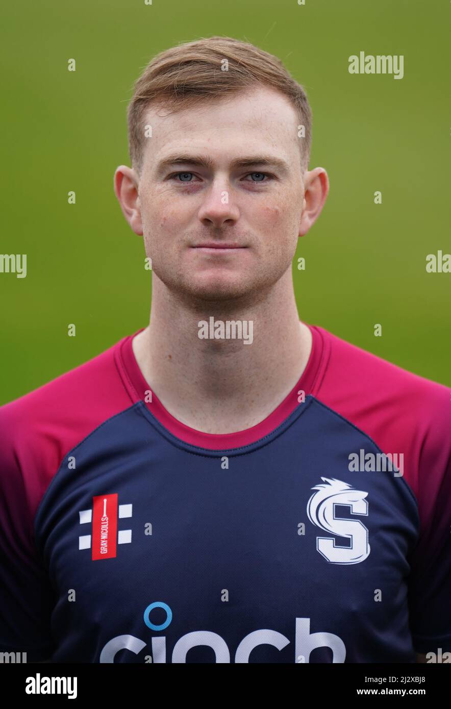 Northamptonshire's Tom Taylor during a photocall at The County Ground ...