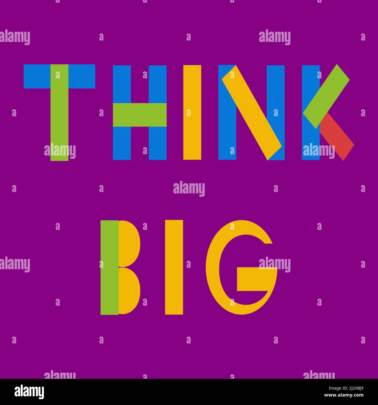 Geometric color motivating inscription. Inspirational quote. Vector ...