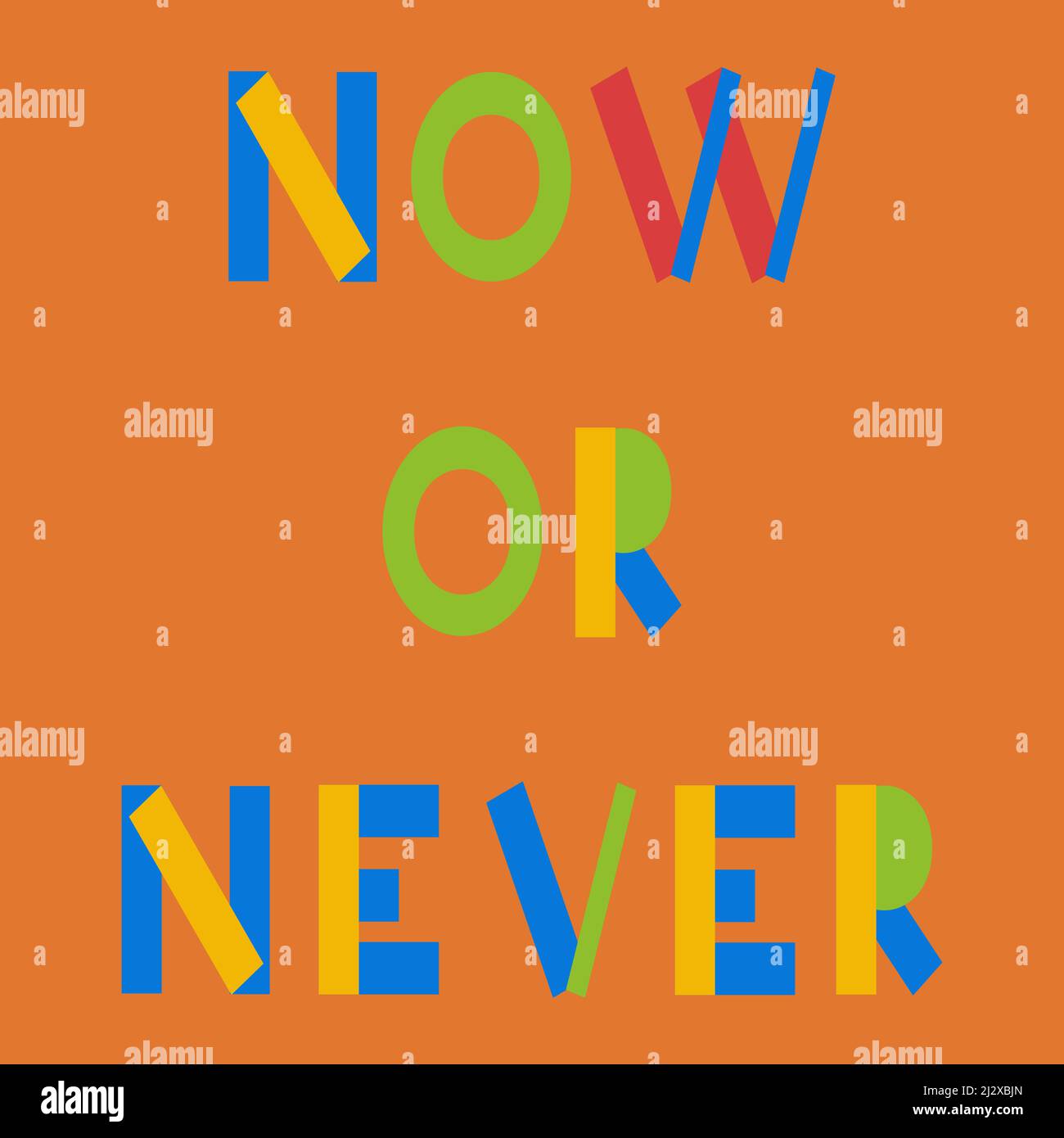 Geometric color motivating inscription. Inspirational quote. Vector ...