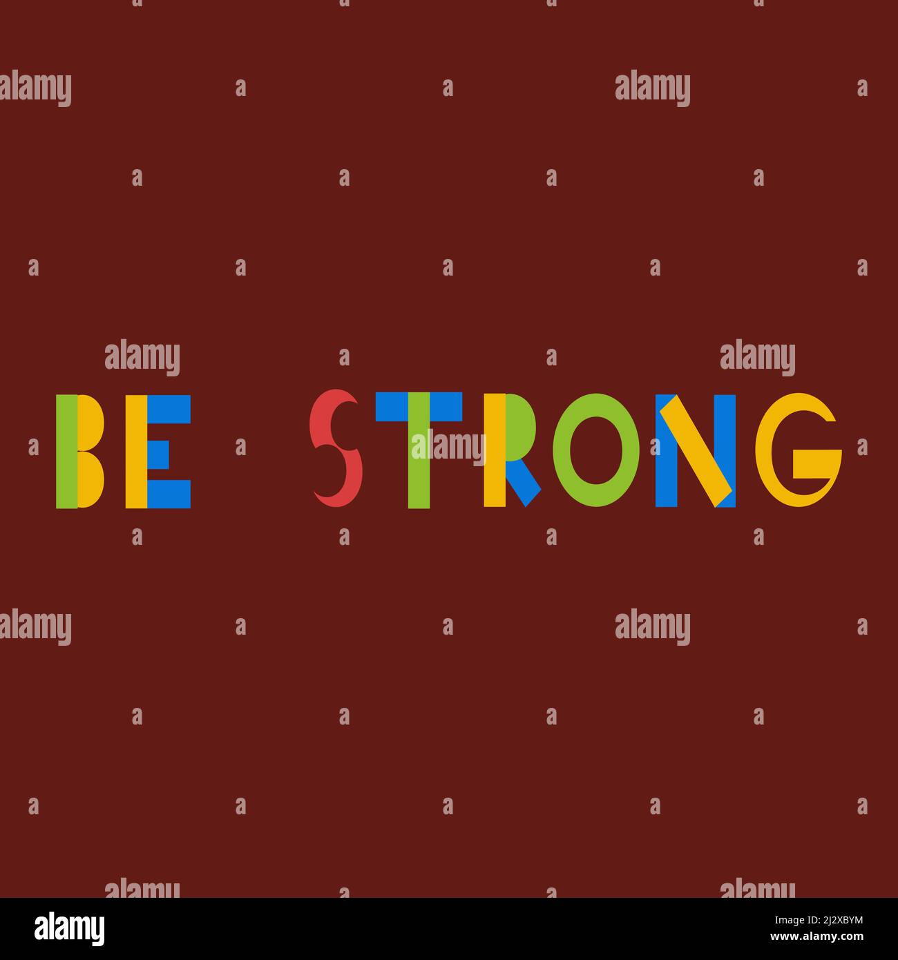 Geometric color motivating inscription. Inspirational quote. Vector ...