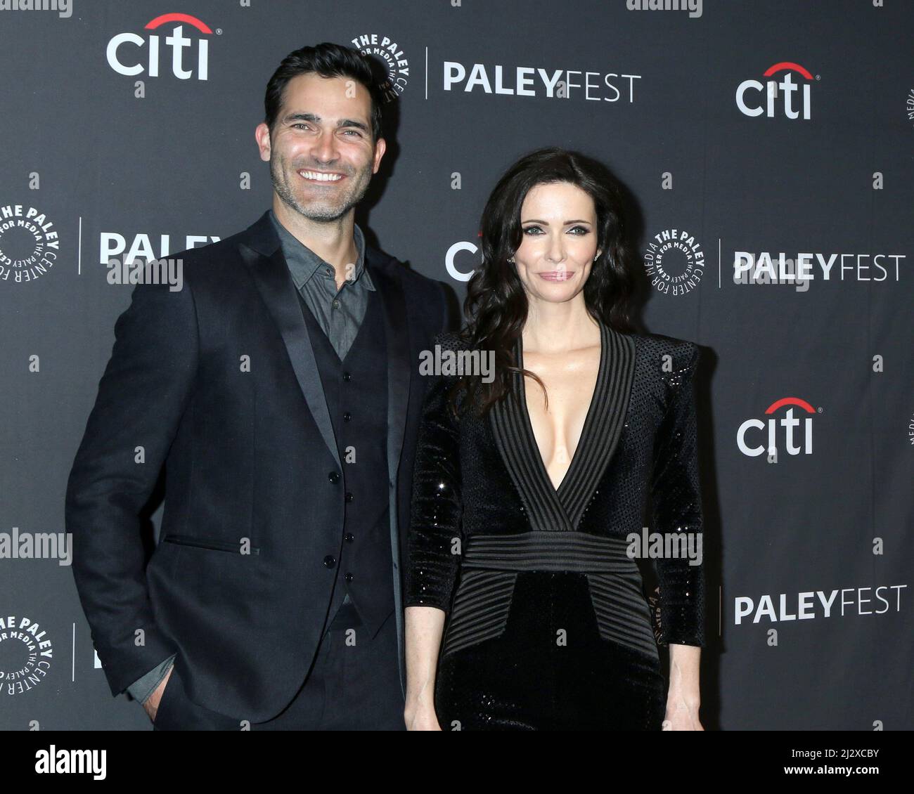 Tyler Hoechlin, Bitsie Tulloch aka Elizabeth Tulloch at the PaleyFEST ...