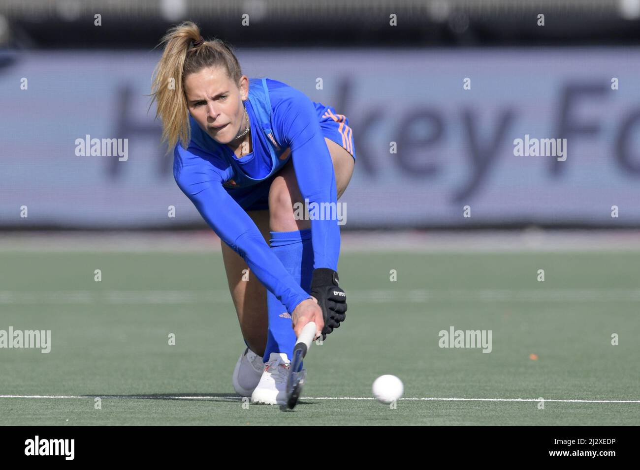 AMSTELVEEN - Pien Sanders of Holland hockey women during the FIH Pro ...