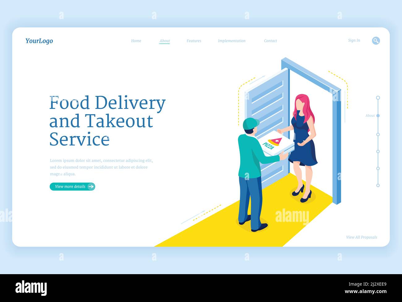 Digital takeaway order Stock Vector Images - Alamy