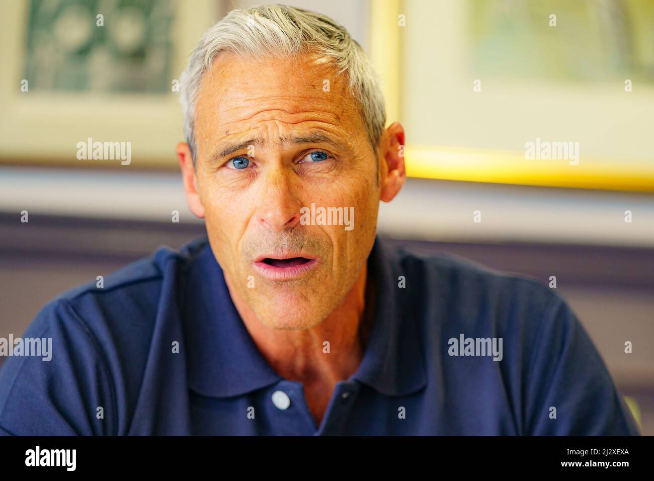 Andy Hurry during a press conference at The County Ground, Somerset ...