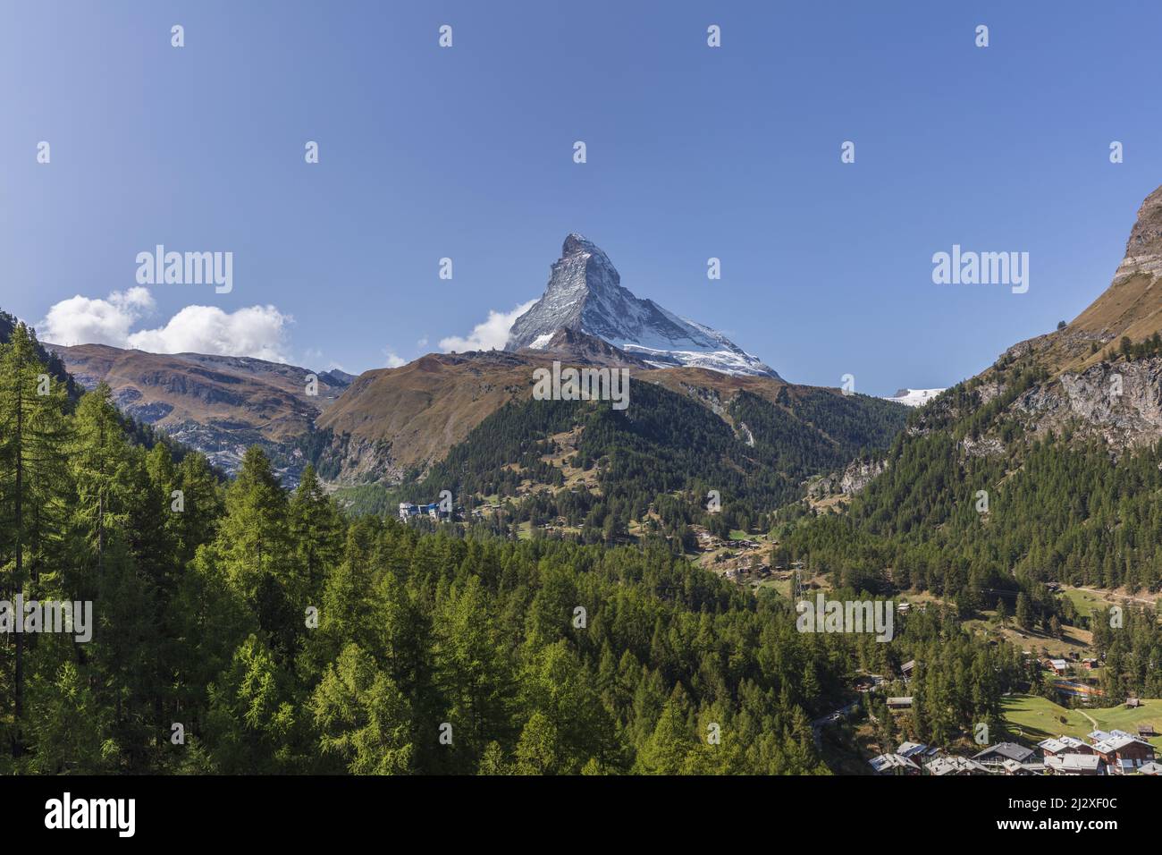 Matterhorn as seen from Gornergrat Train, Zermatt, Wallis, Switzerland ...