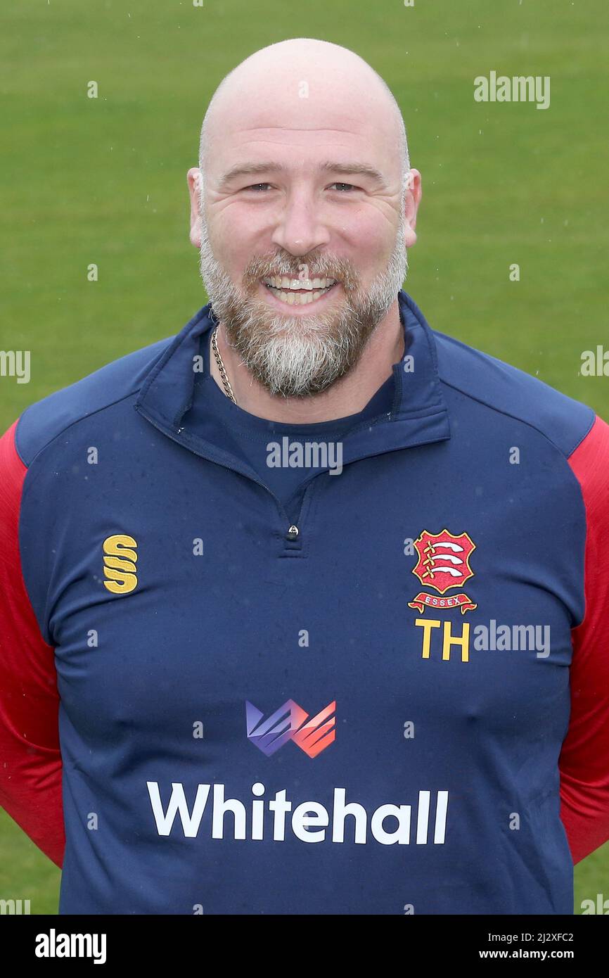 Essex First XI Batting Coach Tom Huggins during the Essex CCC Press Day ...