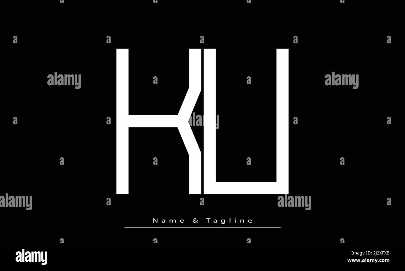Alphabet letters Initials Monogram logo KU , UK Stock Vector Image & Art - Alamy