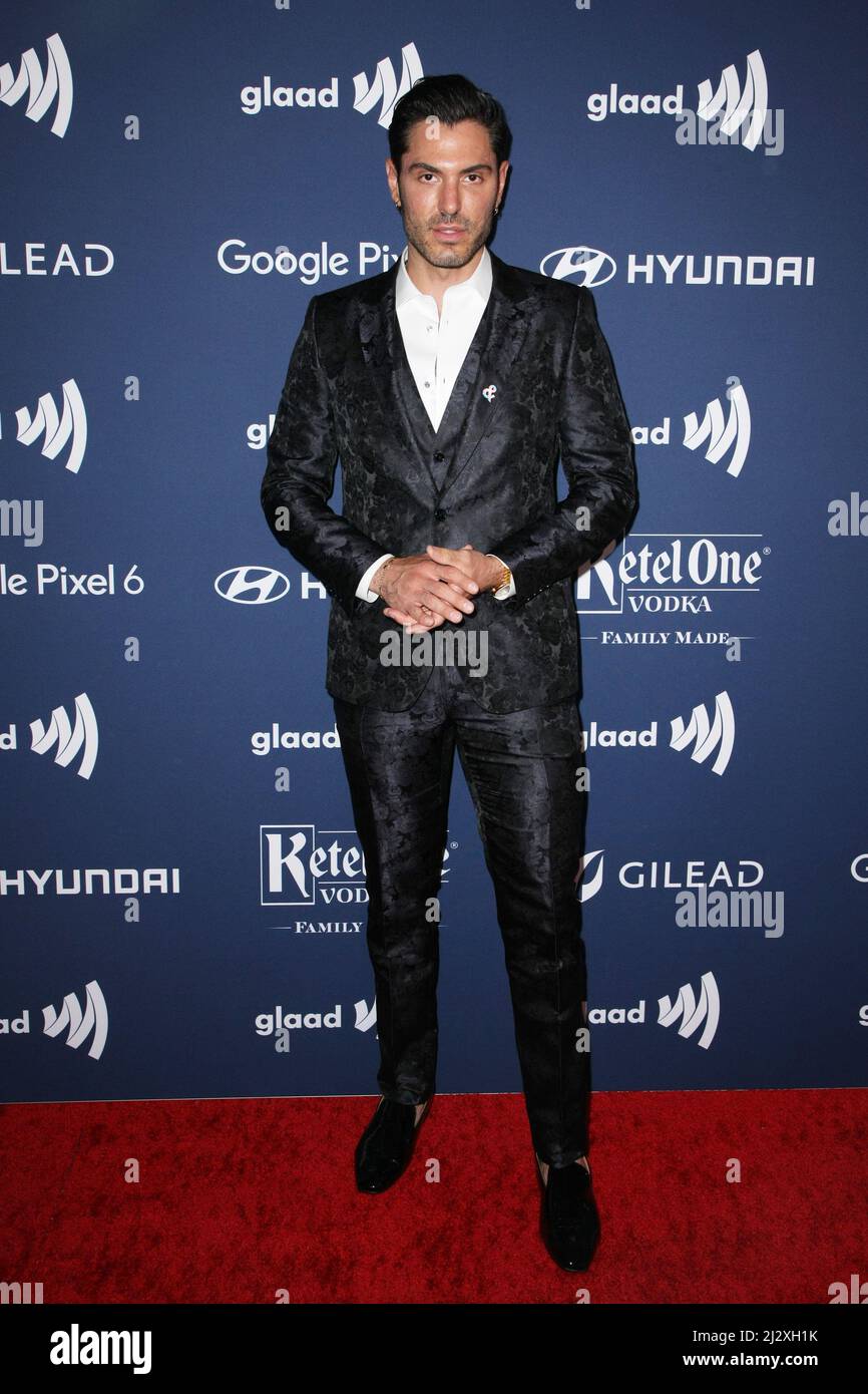 Joey Zauzig attends the 33rd Annual GLAAD Media Awards on April 02 ...