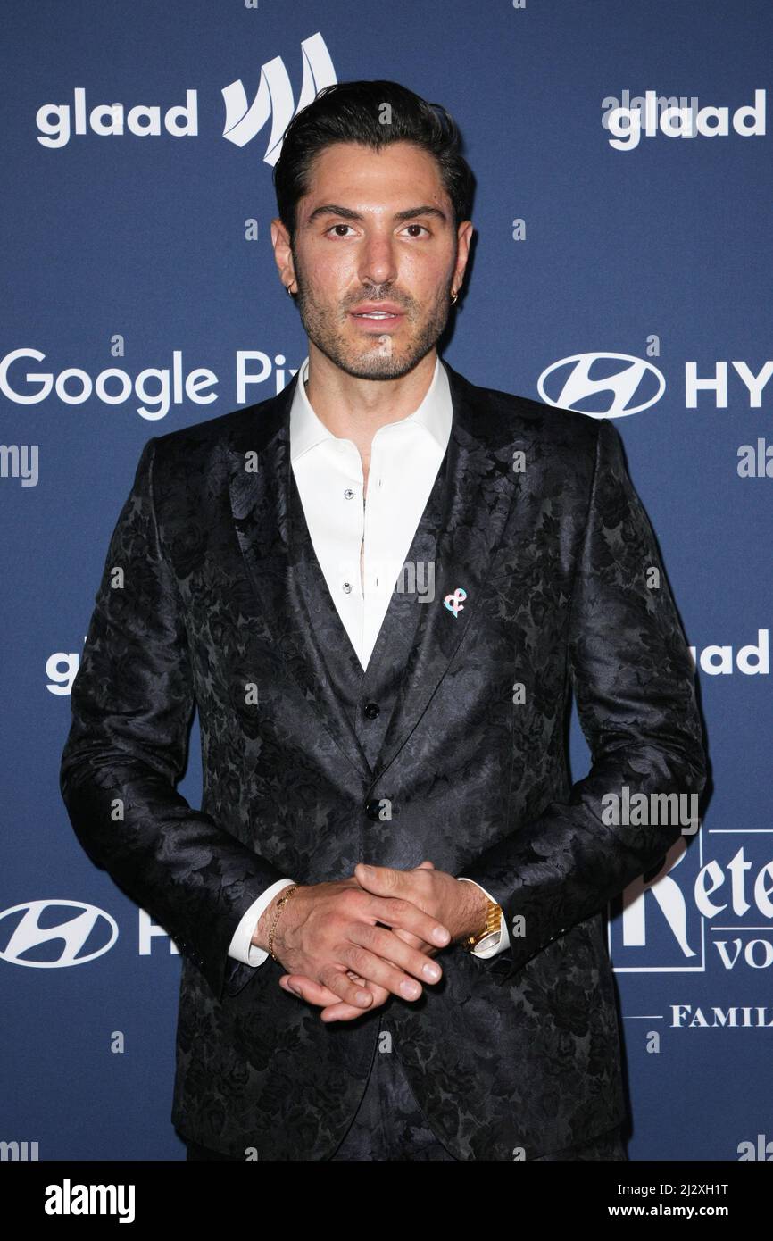 Joey Zauzig attends the 33rd Annual GLAAD Media Awards on April 02 ...