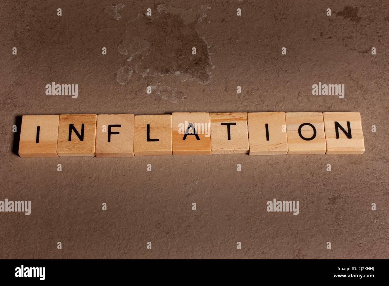 inflation text - concept on the theme of inflation Stock Photo - Alamy