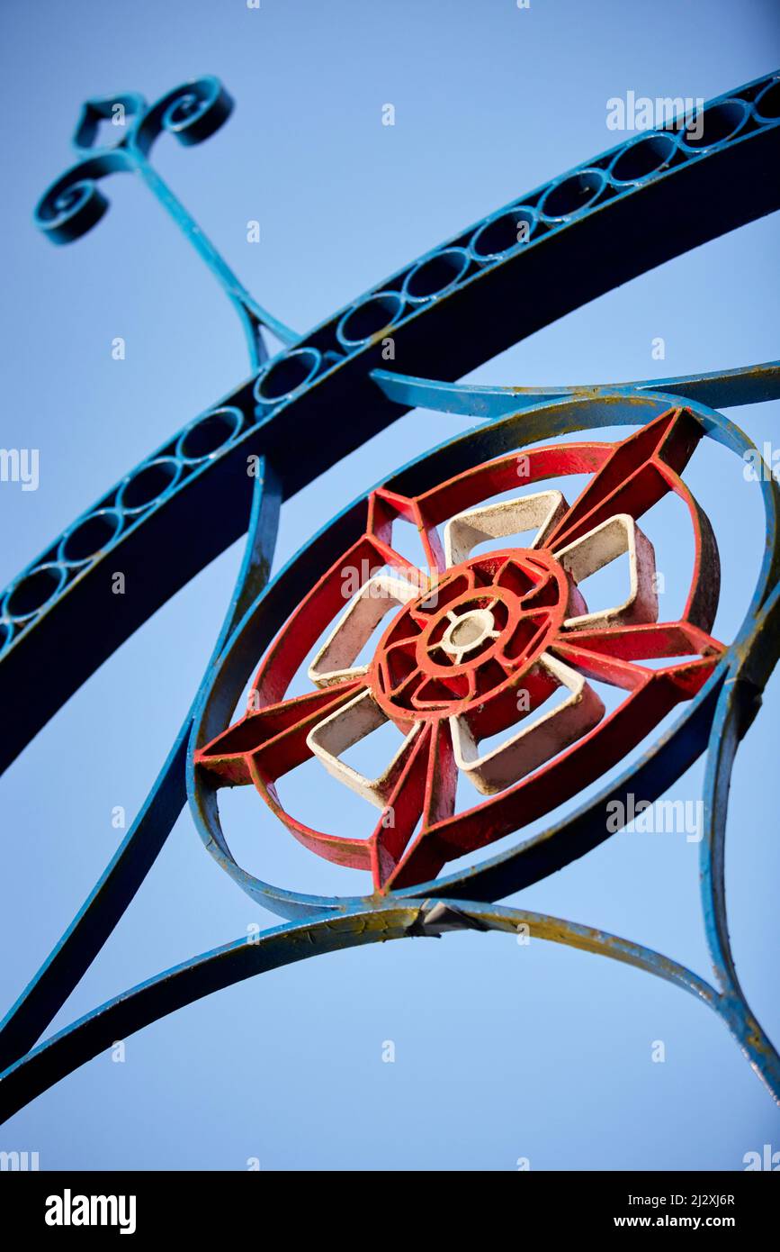 Cottam, Preston, Lancashire. walkways around the village frames with a ...