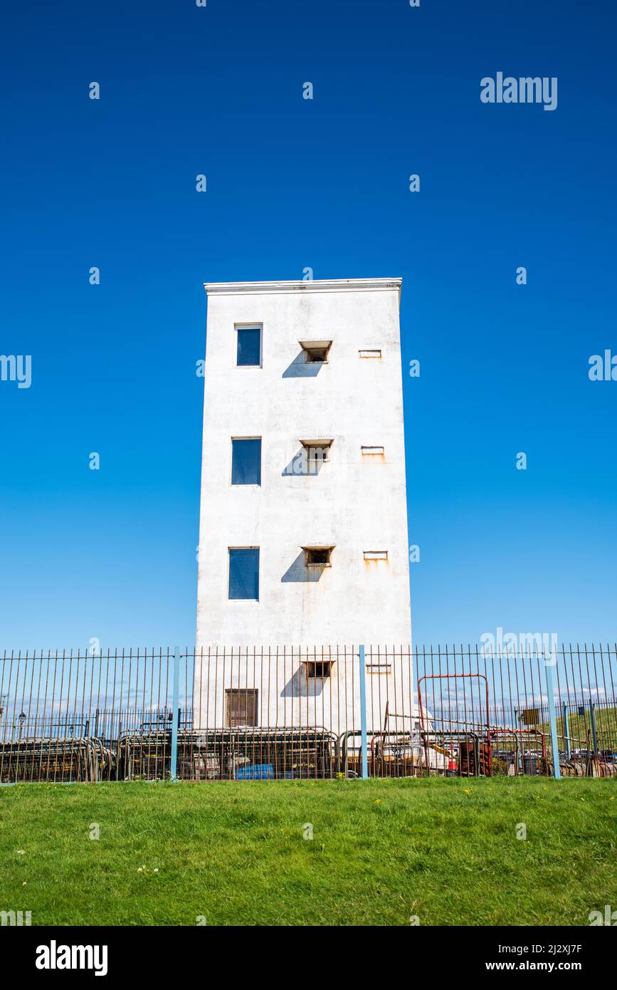 A view of the old signal station or Pilot's House at the entrance to ...