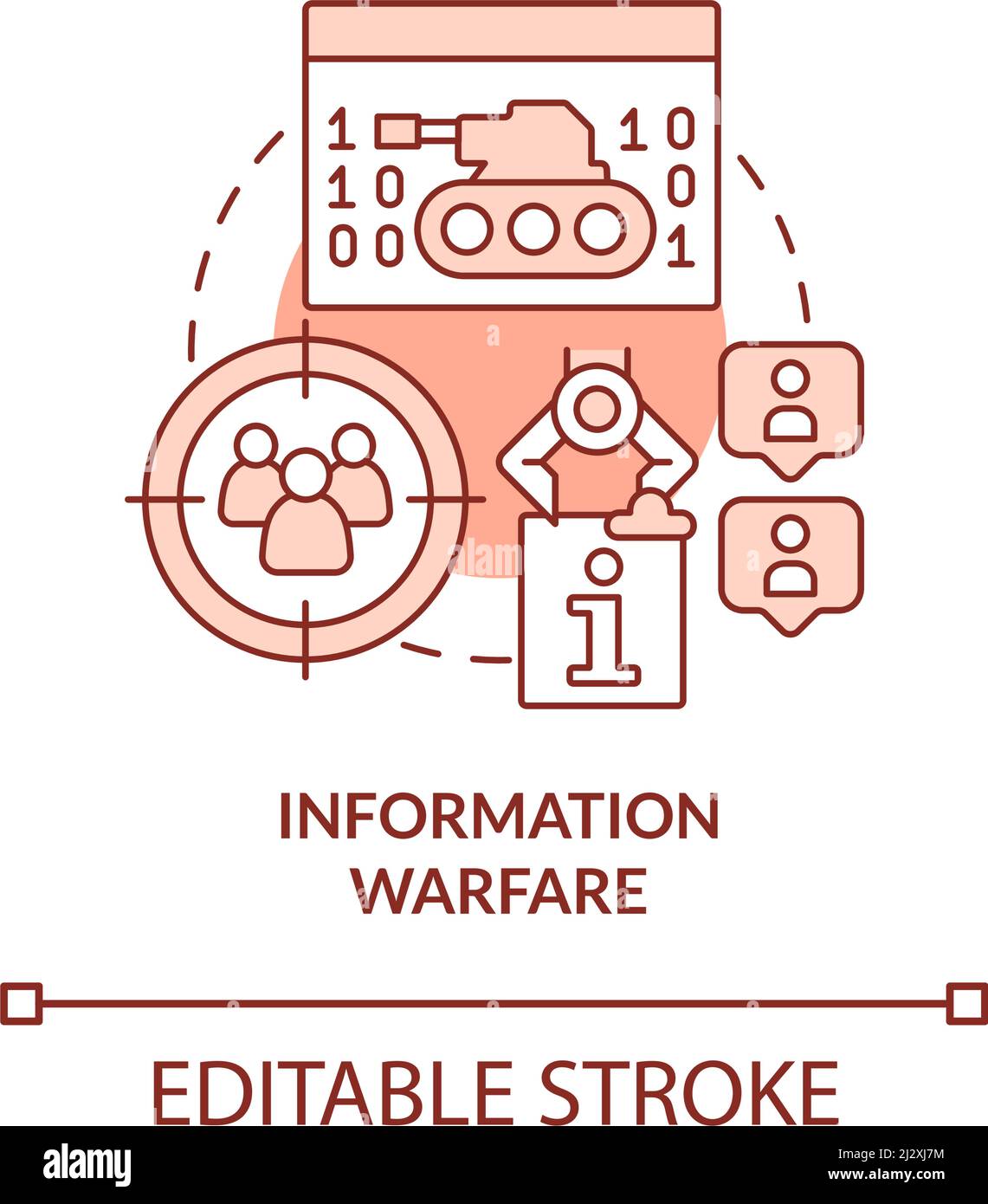 Information warfare red concept icon Stock Vector Image & Art - Alamy