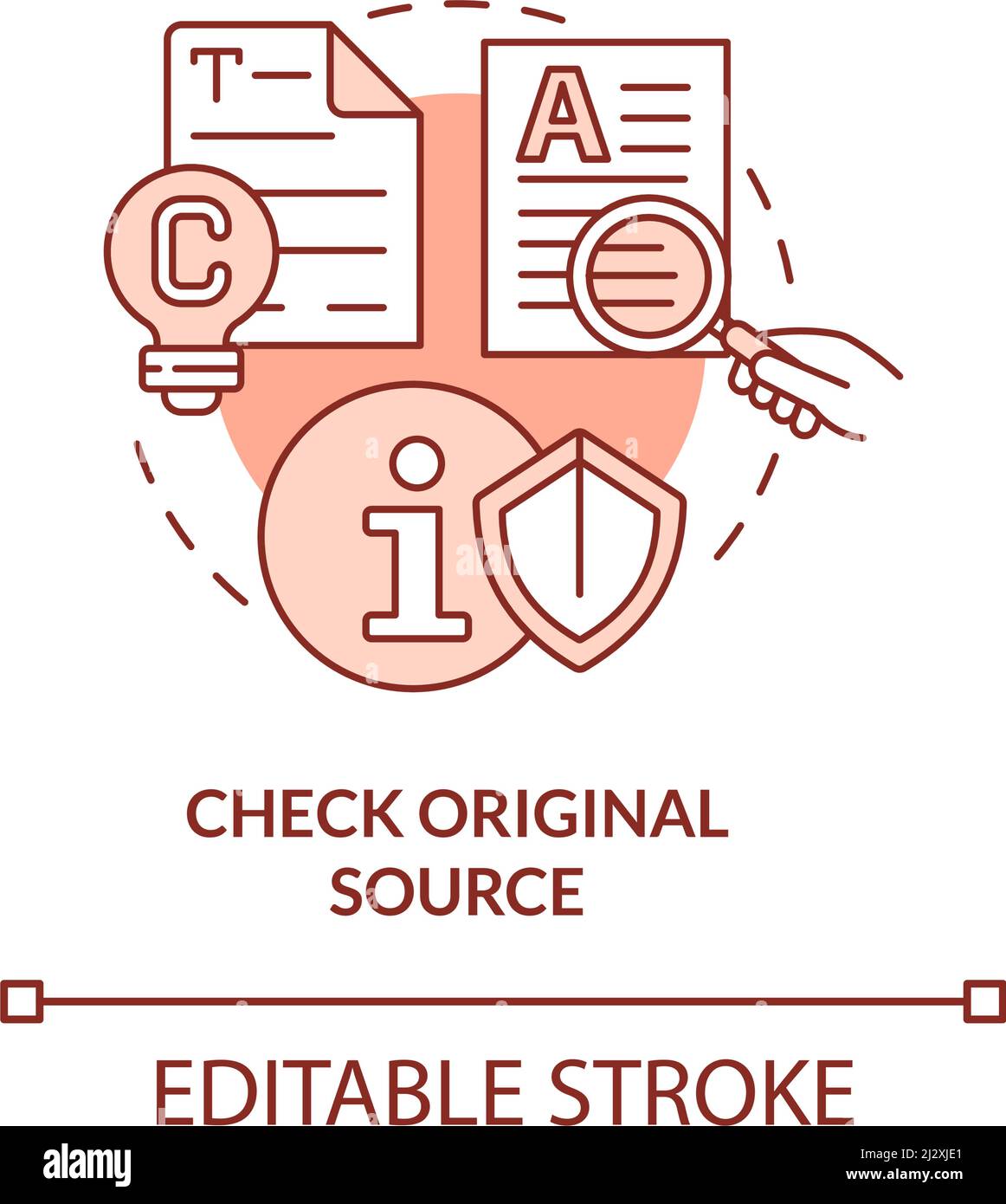 Check original source red concept icon Stock Vector Image & Art - Alamy Check original source red concept icon Stock Vector Image & Art - Alamy