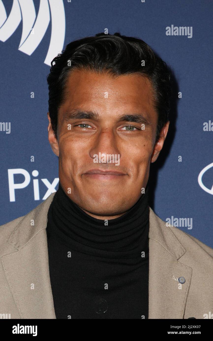 Staz Nair attends the 33rd Annual GLAAD Media Awards on April 02, 2022 ...