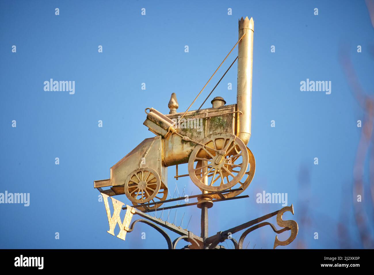 Crewe, Cheshire. Crewe Cheshire East Register Office, weather vane with ...