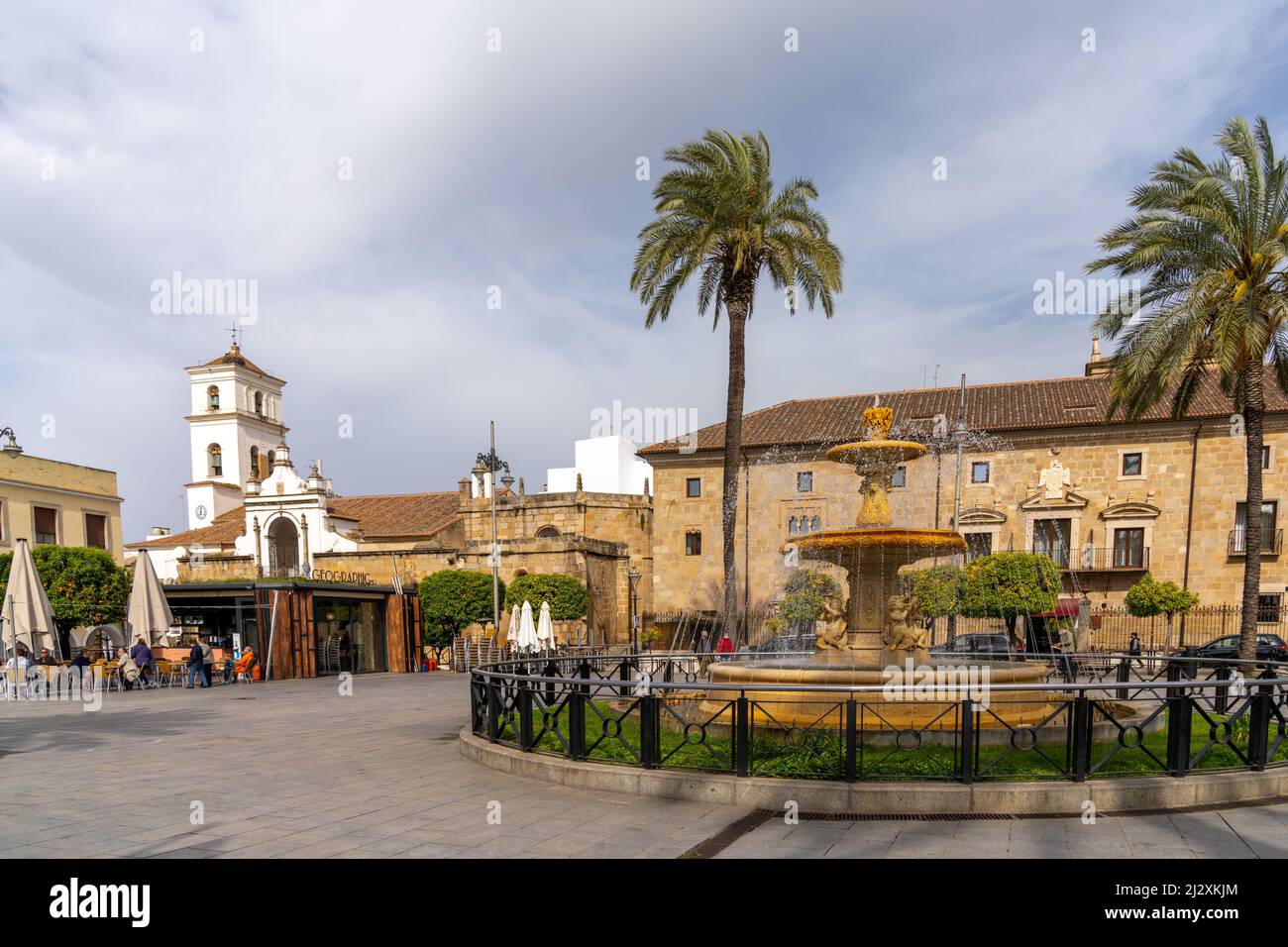 Merida plaza españa badajoz extremadura province hi-res stock ...