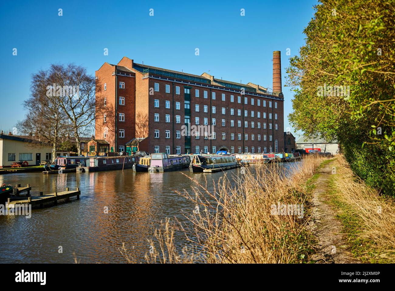 Macclesfield Canal , Cheshire. Hovis Mill Stock Photo - Alamy