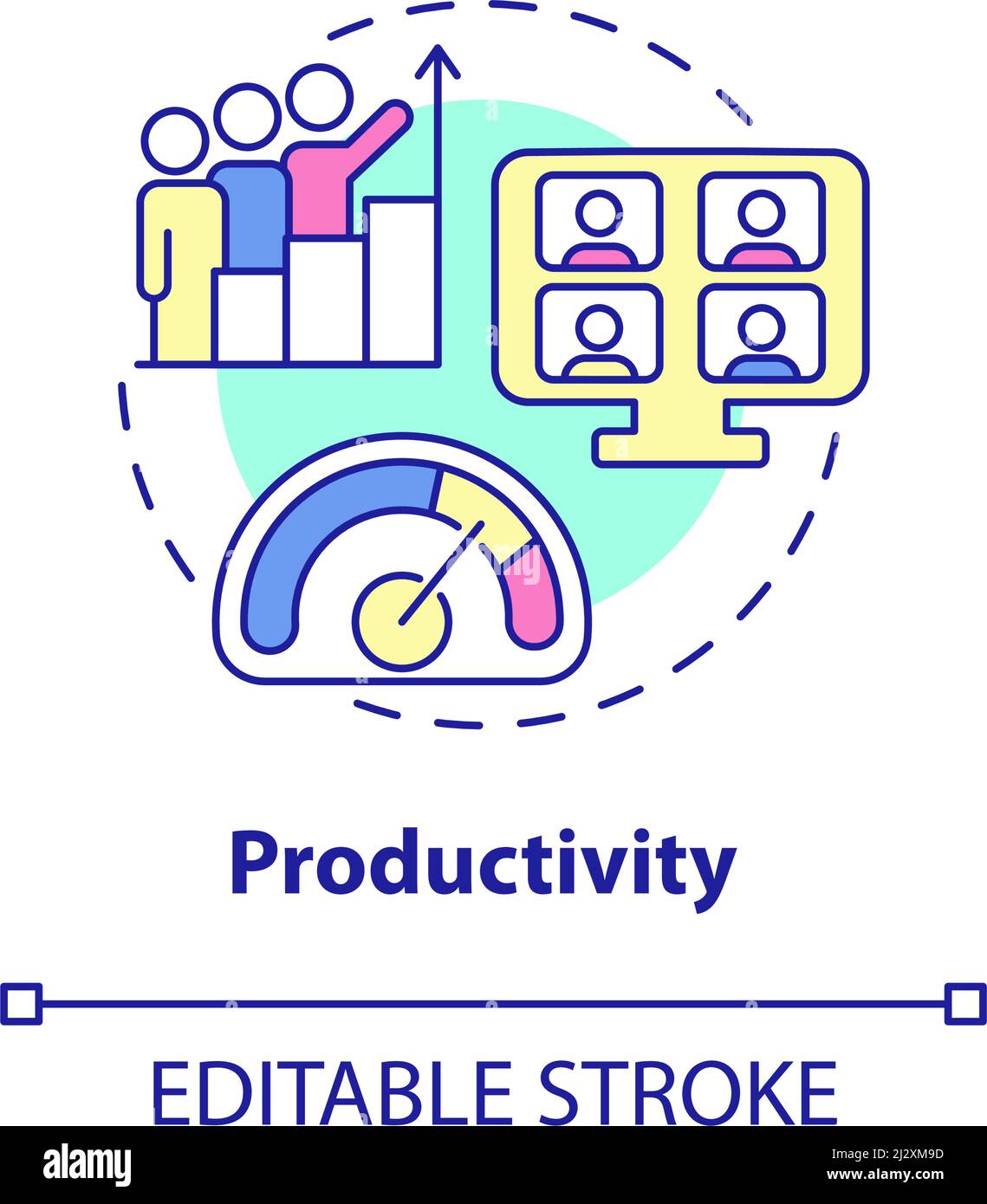 Productivity concept icon Stock Vector Image & Art - Alamy