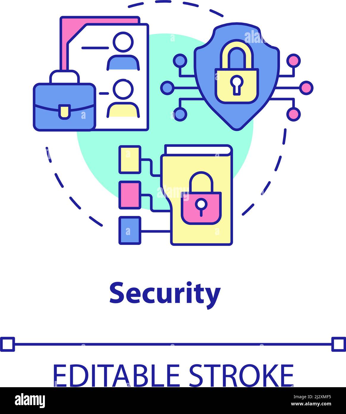 Security concept icon Stock Vector Image & Art - Alamy