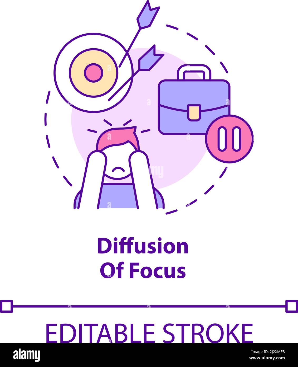 Diffusion of focus concept icon Stock Vector Image & Art - Alamy