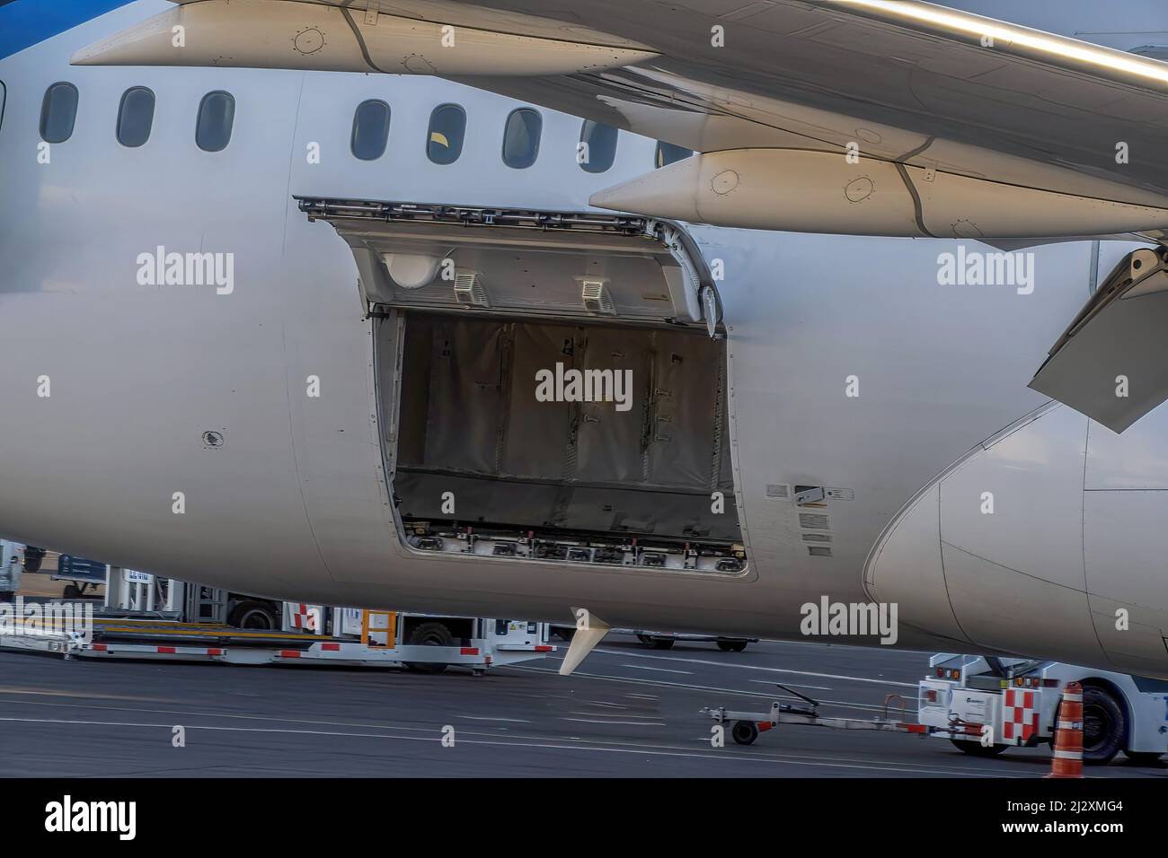 cargo plane aircraft transport jet detail Stock Photo - Alamy