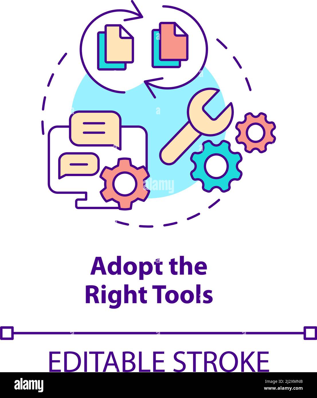 Adopt right tools concept icon Stock Vector Image & Art - Alamy