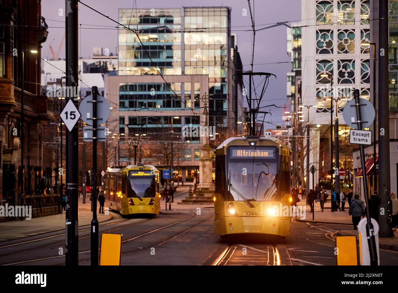Manchester Tram St Peters Square Rome