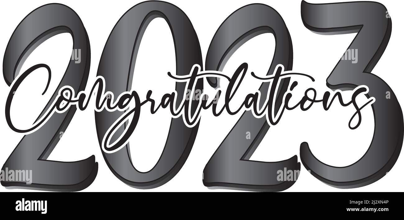 Class of 2023 Script Black and White Stock Vector Image & Art - Alamy